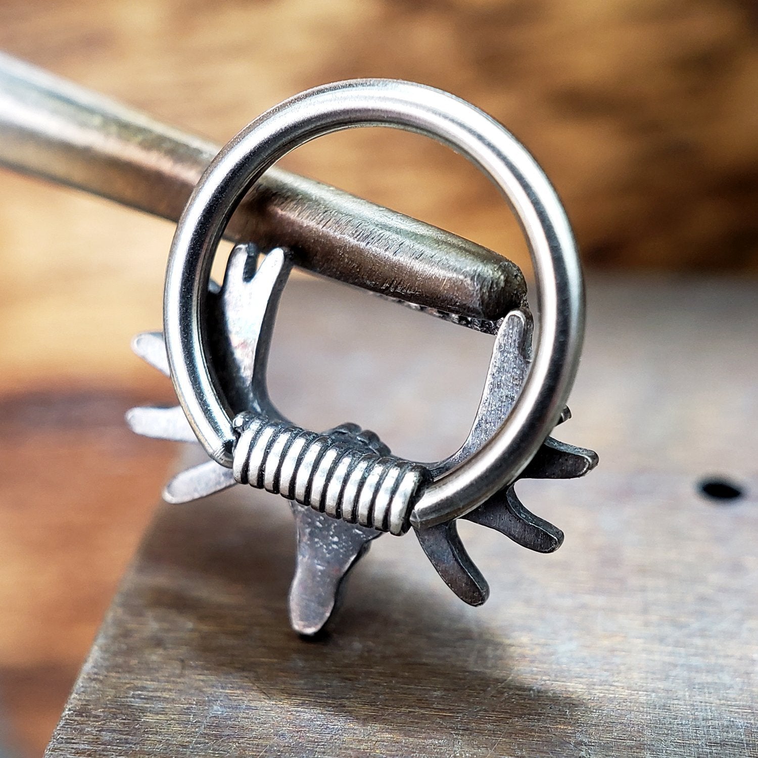 Moose Skull Septum + Daith Ring - Metal Lotus